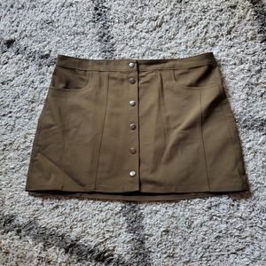 Express | Skirts | Nwt Express Snap Front Aline Mini Skirt | Poshmark